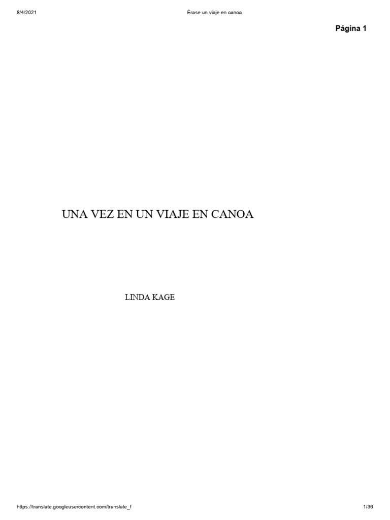 #Once Upon A Canoe Trip | PDF
