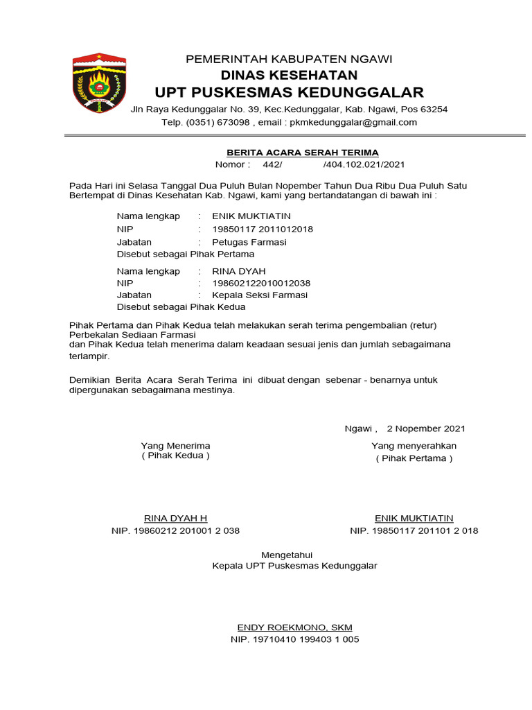 Surat Retur Barang | PDF