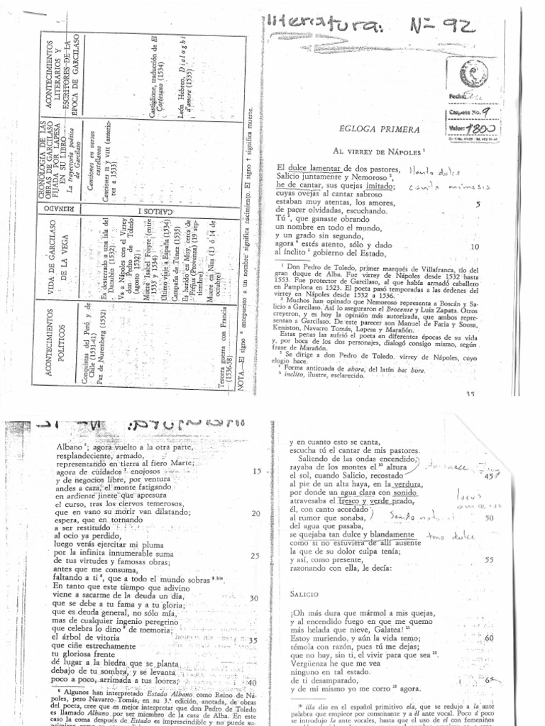 Egoglas 1 y 3 Garcilas de La Vega | PDF