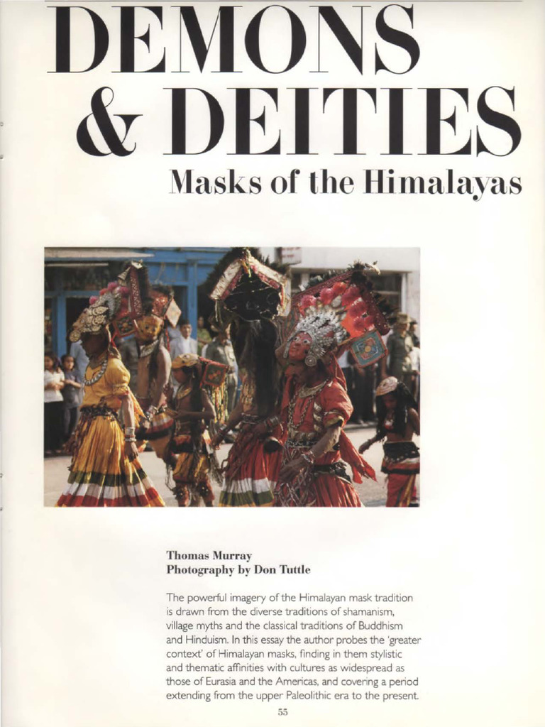 Thomas-Murray-Articles-Hali 1995 Demons and Deities Masks of TH | PDF ...