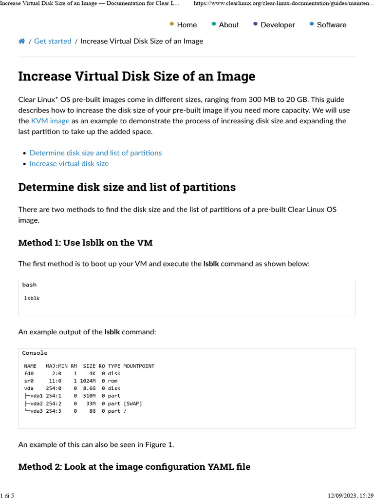 Increase Virtual Disk Size Of An Image Documentation For Clear Linux Project Download Free 