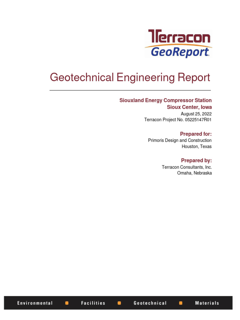 Terracon Geotech Report - Siouxland R1 Withoutlogo | Download Free PDF ...