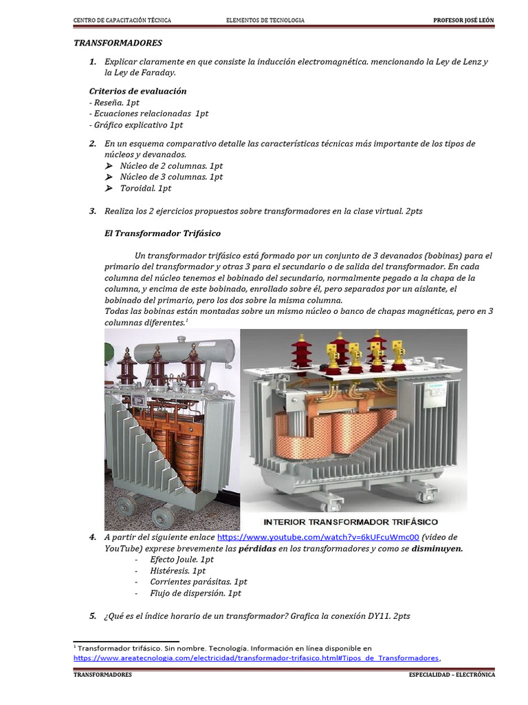 Tarea - Transformadores | PDF