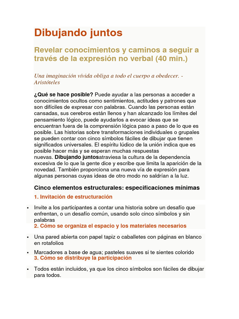 Expresión Visual: Dibujar Juntos | PDF | Los símbolos | Dibujo