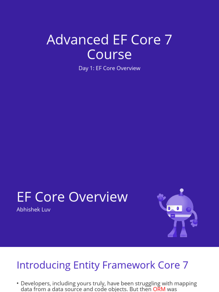 EF Core | PDF | Entity Framework | Language Integrated Query