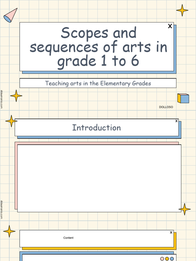 Scopes and Sequences of Arts in Grade 1 To 6 | PDF | Musical ...