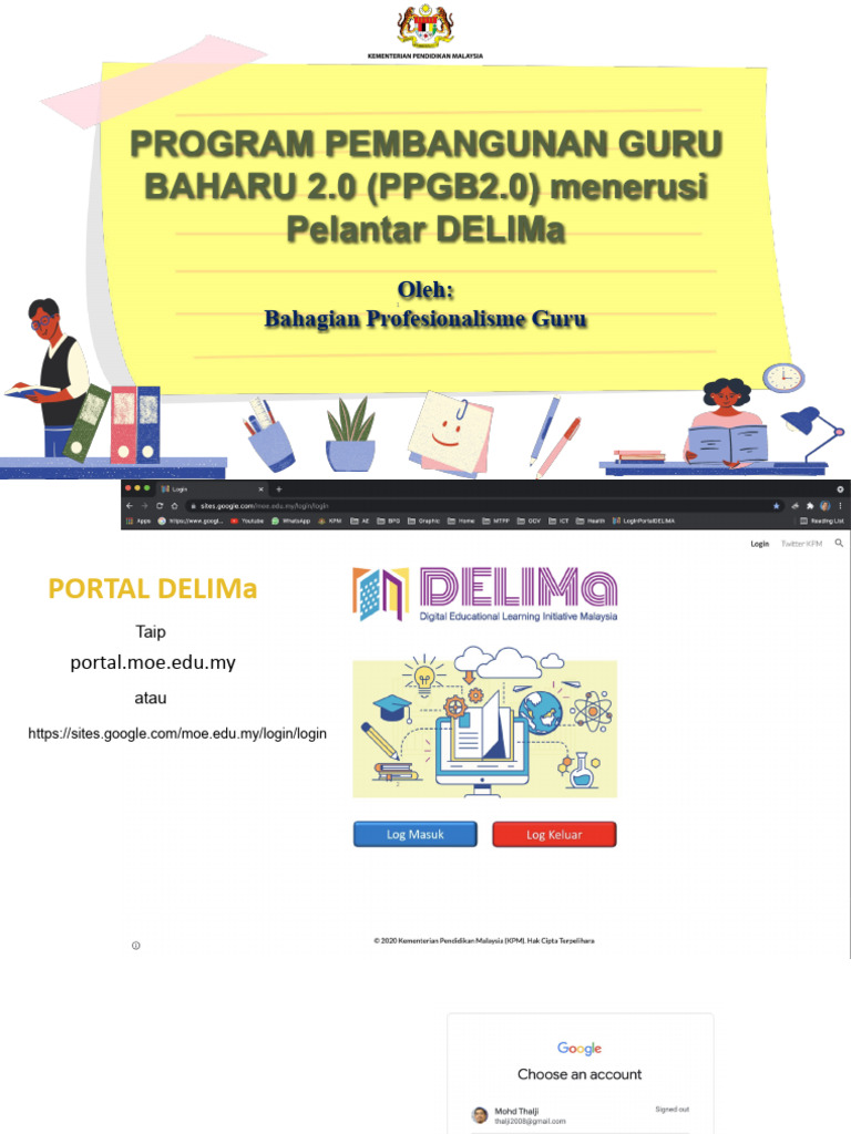 Slide PPGB 2.0 Menerusi Pelantar DELIMa | PDF