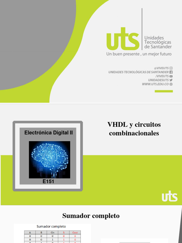 DigitalesII - VHDL y Circuitos Combinacionales | PDF