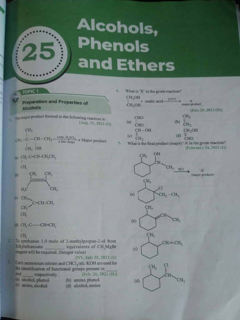 Alcohol Phenol Ether | Download Free PDF | Ether | Functional Group