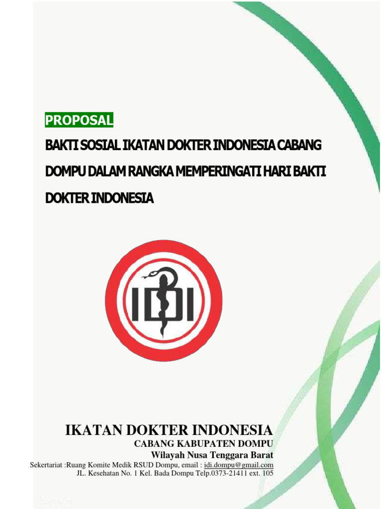 Proposal Baksos Idi Desa Kwangko-1 | PDF