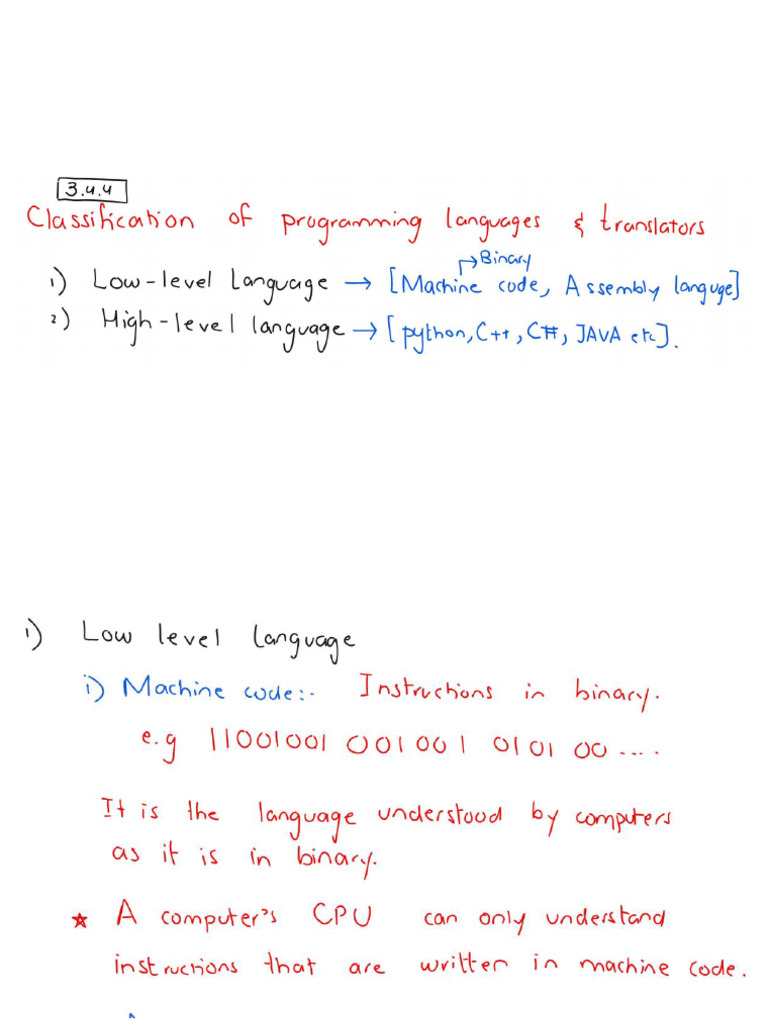 Classification of Programming Langs and Types of Translators | PDF