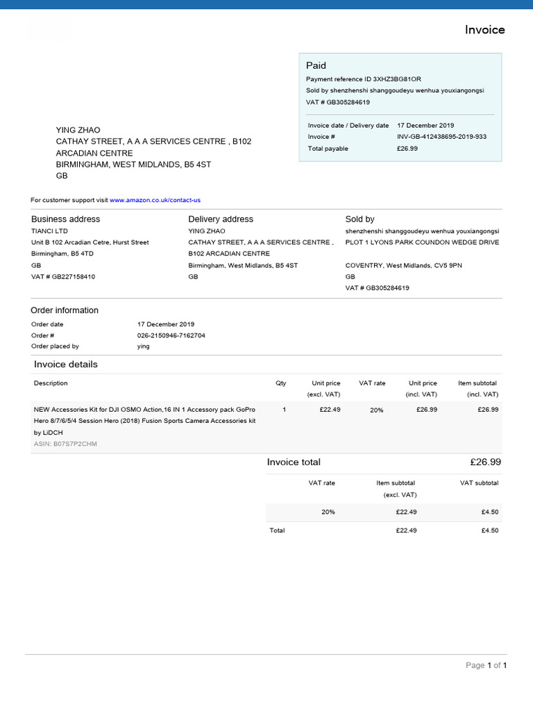 Invoice | PDF | Invoice | Business