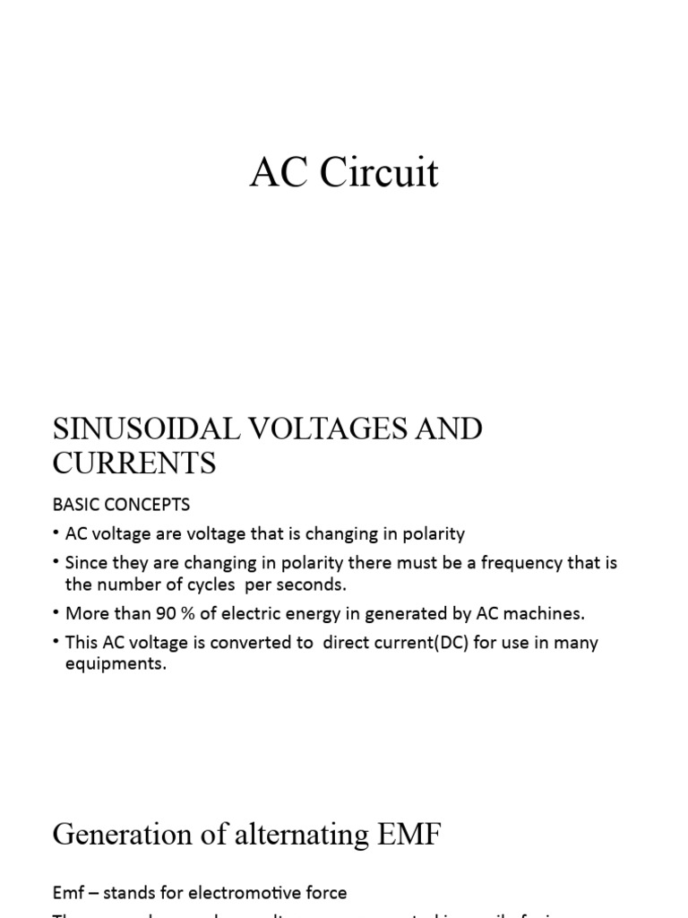 AC Circuits | PDF | Inductor | Inductance