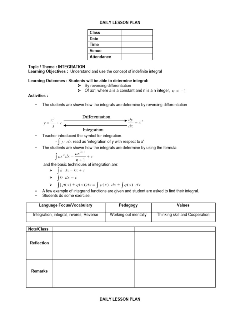 Integration | PDF | Integral | Equations