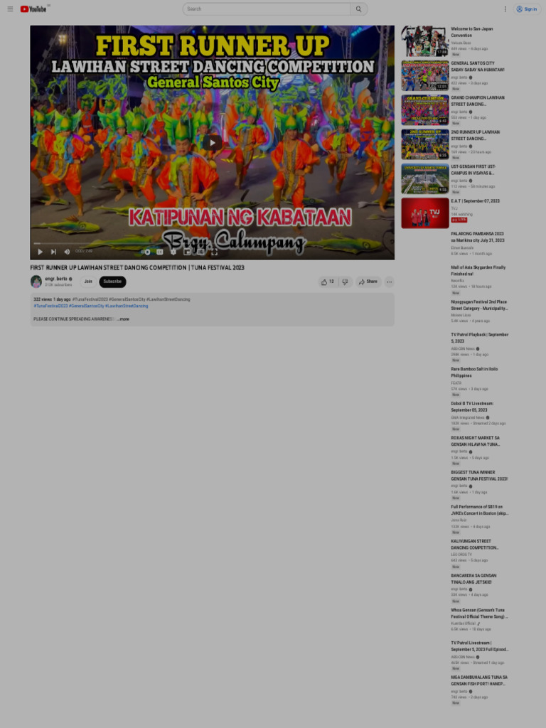 Tuna Festival Dance Highlights | PDF | Television | Companies Listed On ...