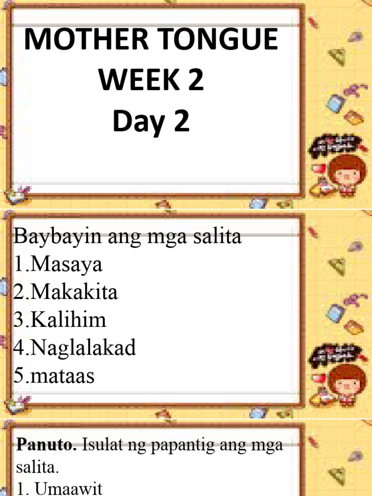 q1 MTB Week 2 Day 2 | PDF