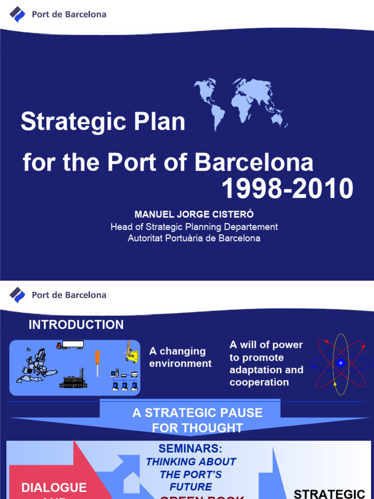 Barcelona Port Strategic Plan 2010 | PDF | Logistics | Port