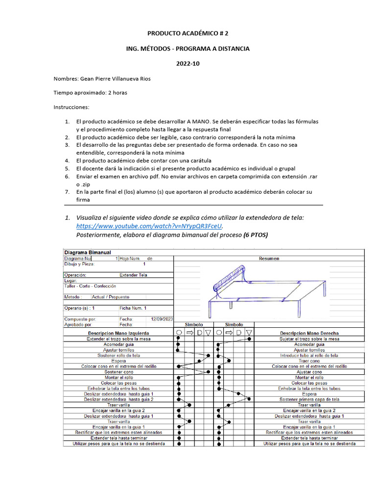 Pa 2 - Ing Metodos Gean Pierre Villanueva | PDF