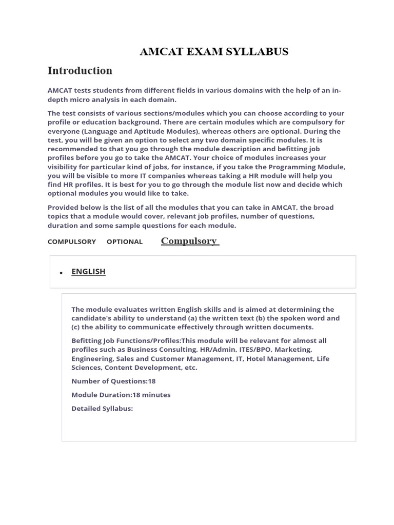 Amcat Exam Syallabus | PDF | Physics | Databases Amcat Exam Syallabus | PDF | Physics | Databases