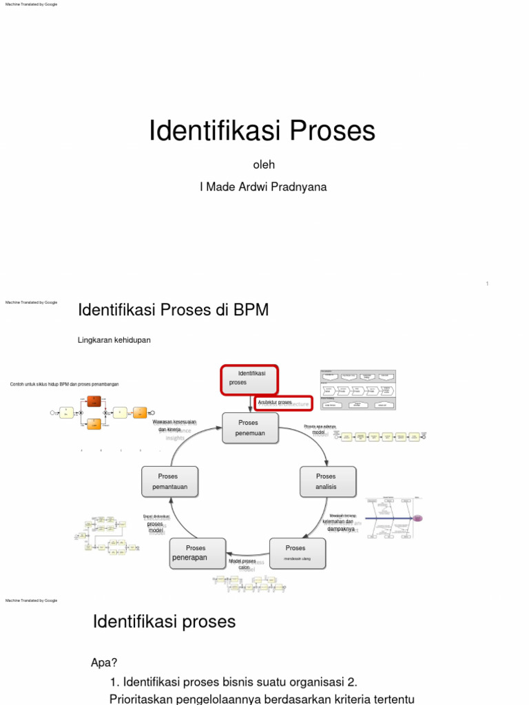 Identifikasi Proses dalam BPM | PDF