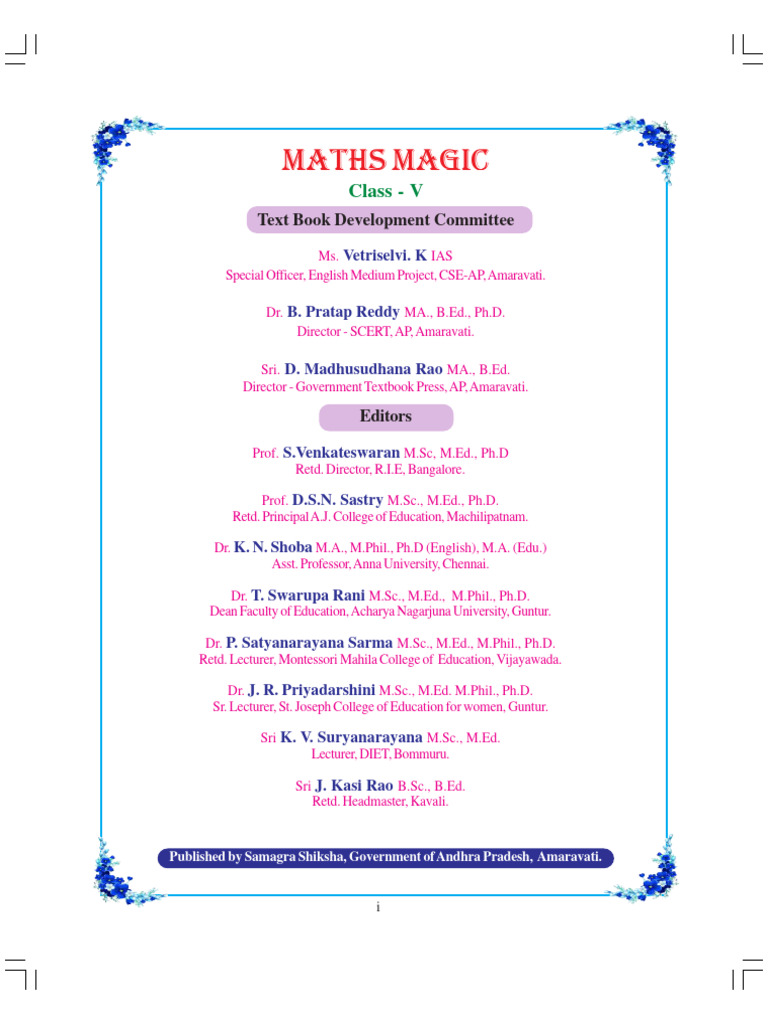 Class 5 Maths All Inner Pages Compressed | PDF | Mathematical Proof | Reason