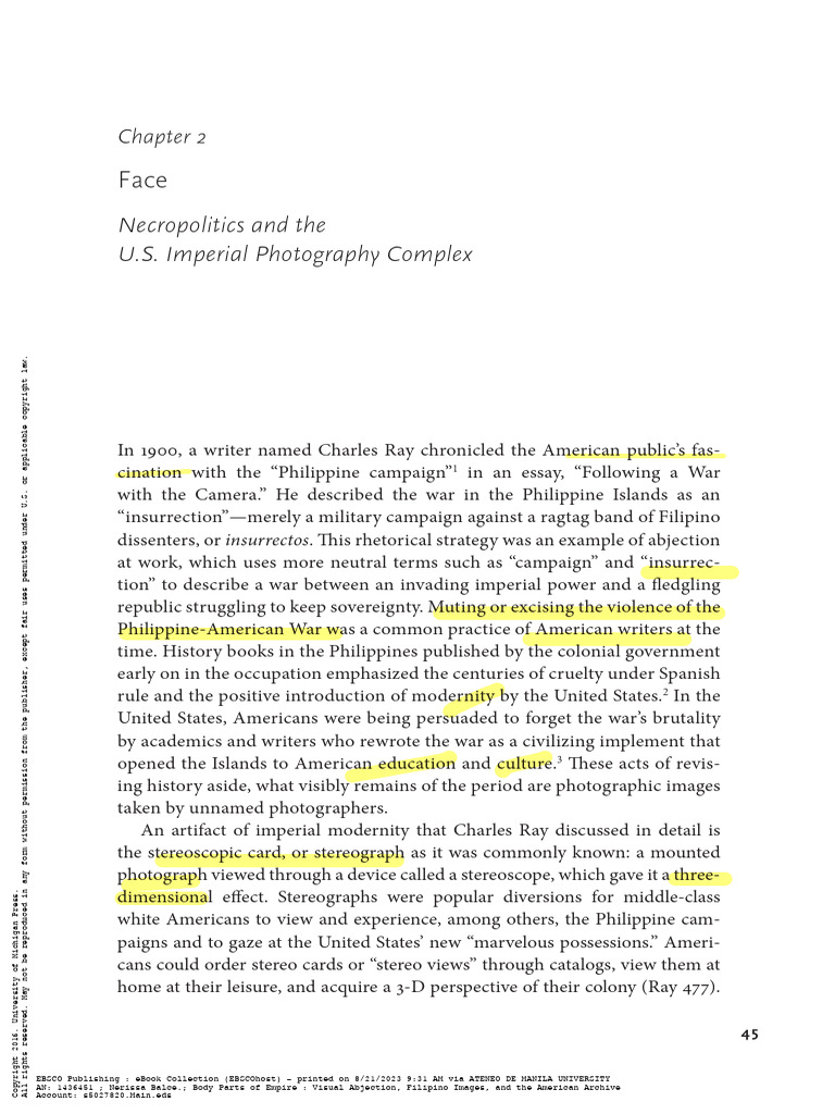 Balce,+Nerissa 2016 Chapter2FaceNecropoli BodyPartsOfEmpireVisu | PDF ...