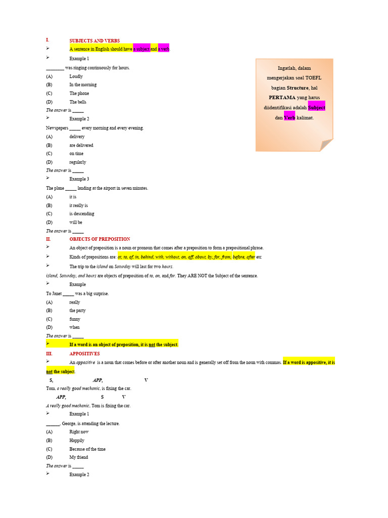 Structure | PDF | Verb | Adjective