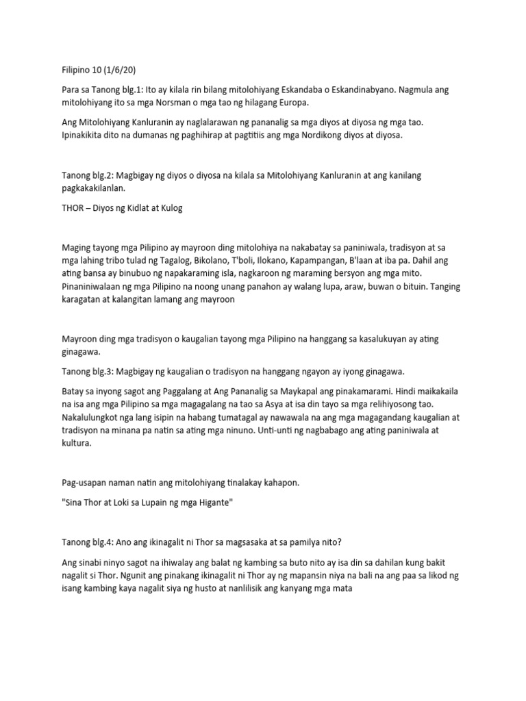 Filipino 2 | PDF