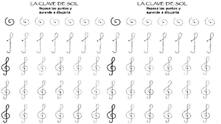 Clave de Sol Aprende A Dibujarla | PDF