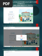 LANGKAH LANGKAH PENGISIAN EMIS PTK v.2 | PDF