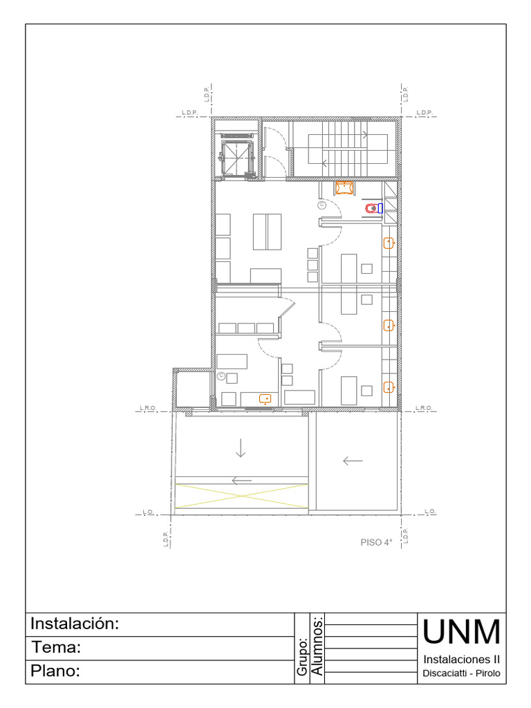 Instalaciones II - Edificio 8 Pisos - Arquitectura-P4 | PDF