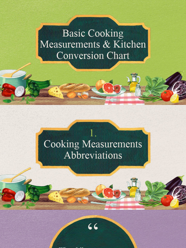 Lesson 5 Nolasco Cooking Measurement & Conversion | PDF | Teaspoon | Pint