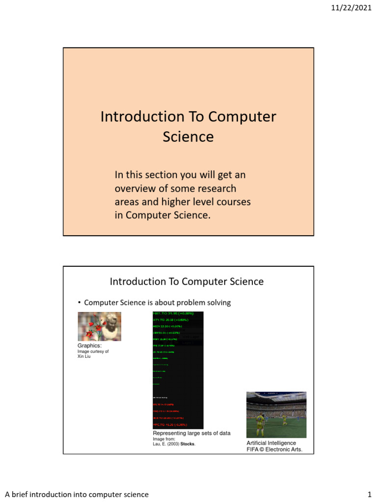 A Brief Introduction Into Computer Science - UC Calgary | PDF | Computer Science | Malware