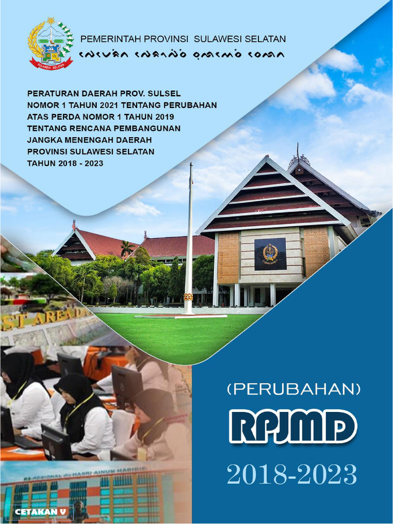 Perda Prov. Sulsel No. 1 Tahun 2021 Tentang Perubahan RPJMD Prov. Sulsel Tahun 2018 - 2023 ...