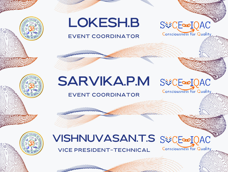 Lokesh.B: Event Coordinator | PDF