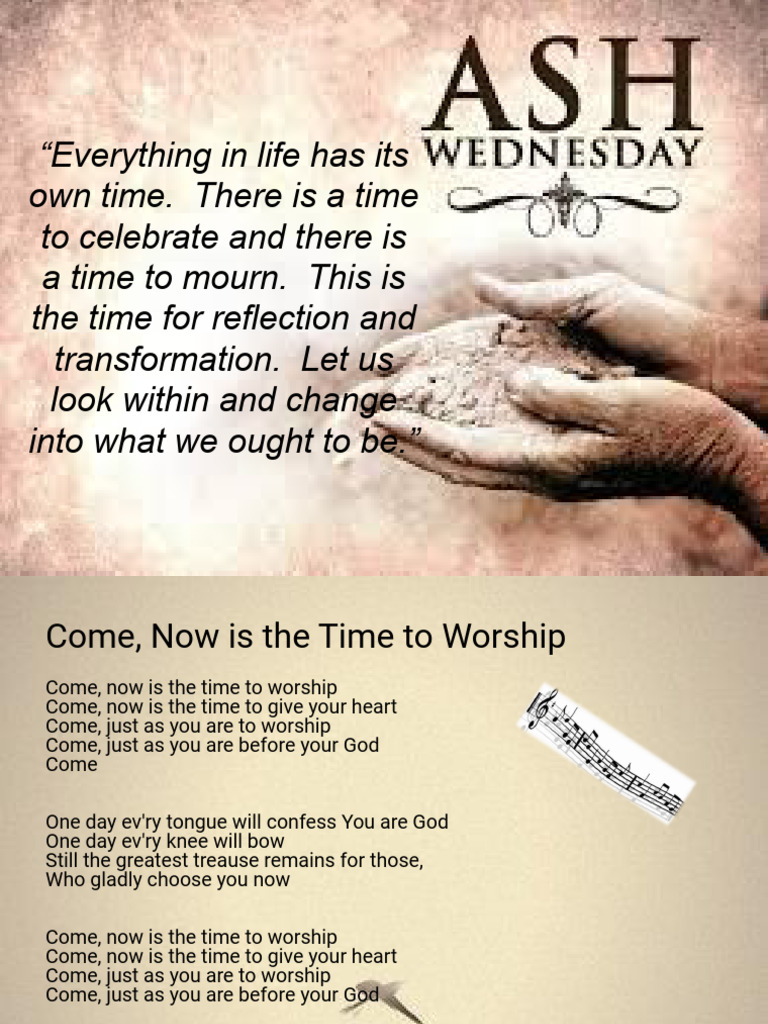 Ash Wednesday Mass Outline | PDF | Mass (Liturgy) | Worship