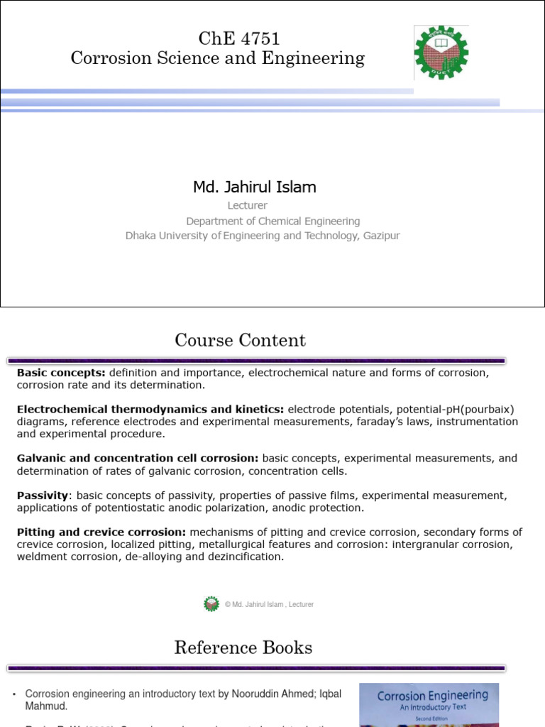 Introduction To Corrosion | PDF | Corrosion | Rust