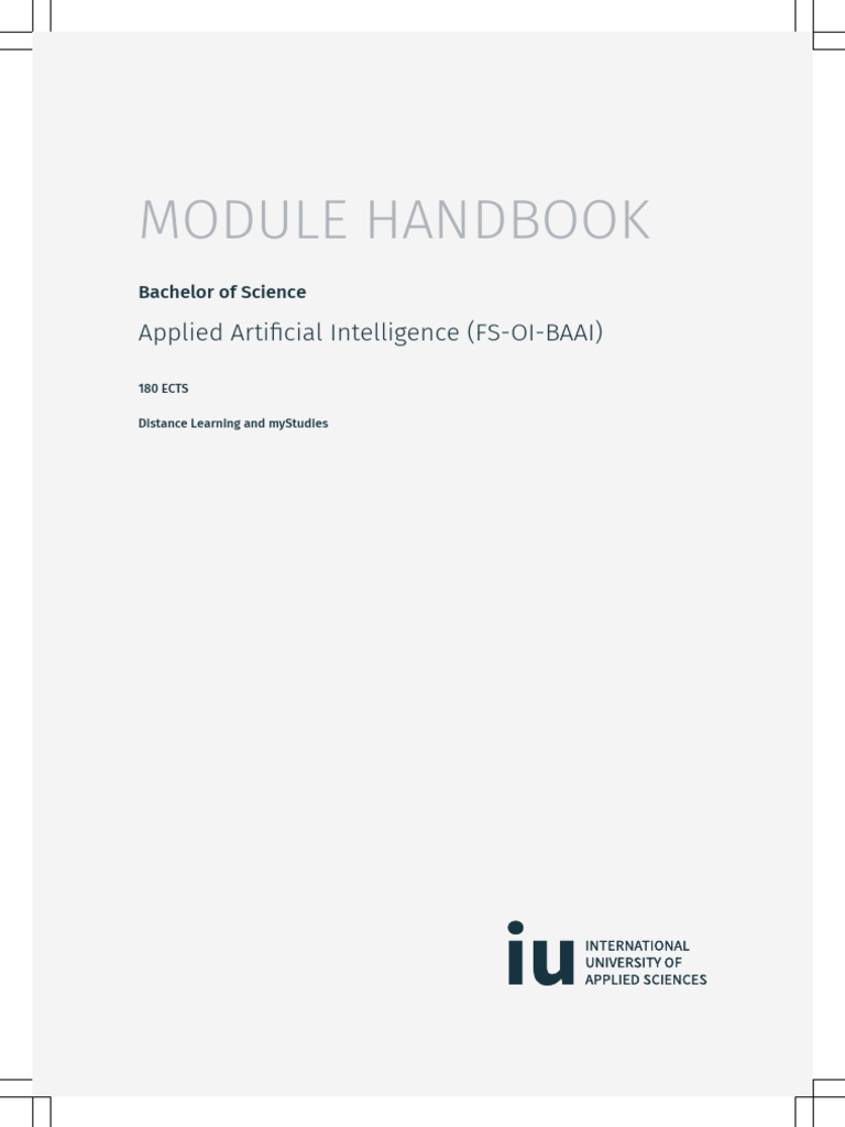 Ba Applied Artificial Intelligence Fs Oi Baai en | PDF | Python (Programming Language) | Databases