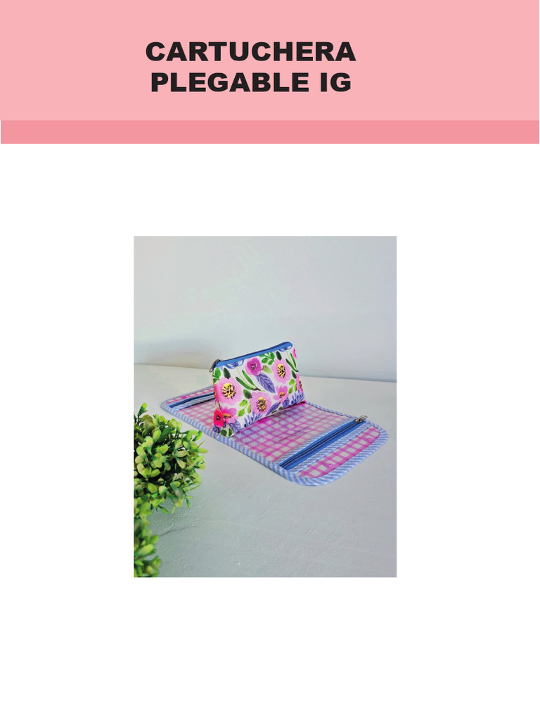 Molde Cartuchera Plegable Ig | PDF