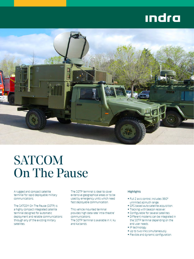 Indra Satcom On The Pause en 2020 0 | PDF | Communications Satellite ...
