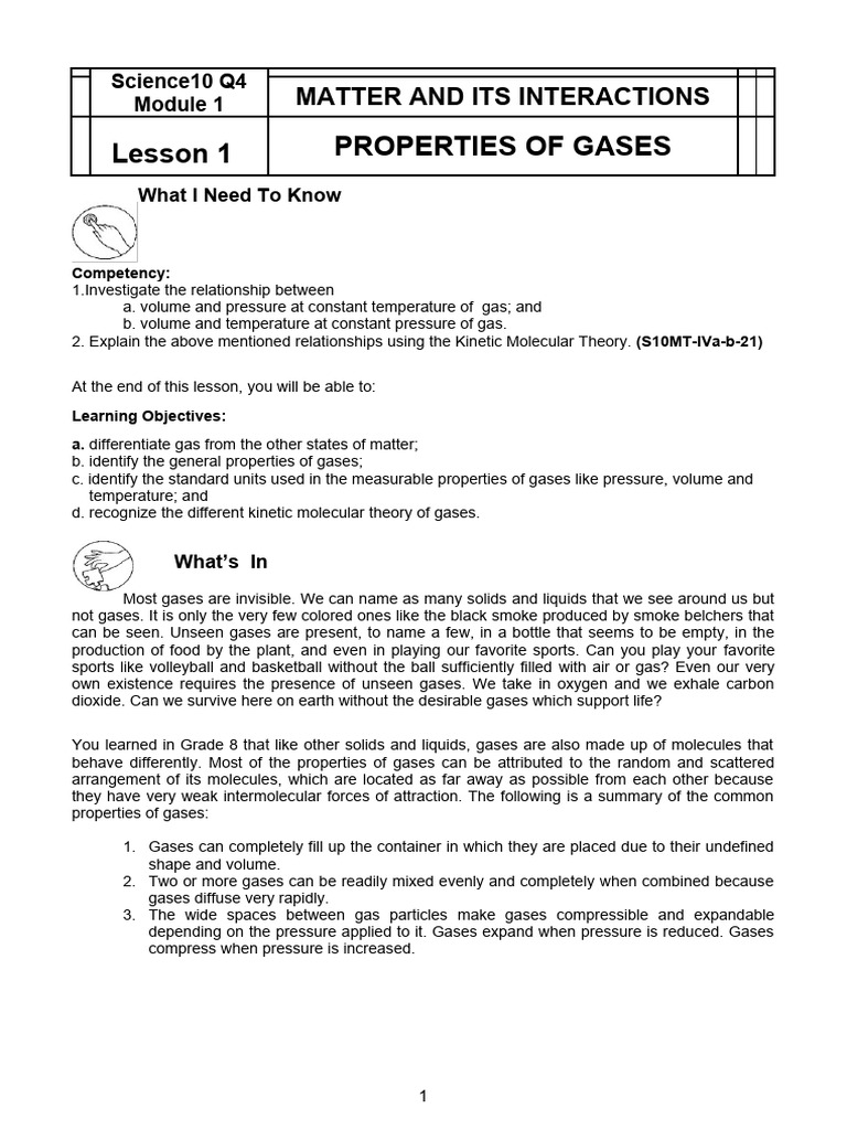Science-10 Q4 Module-1 Week-1 | PDF