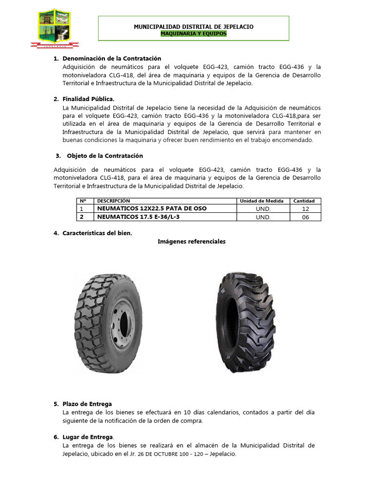 TDR Llantas | PDF