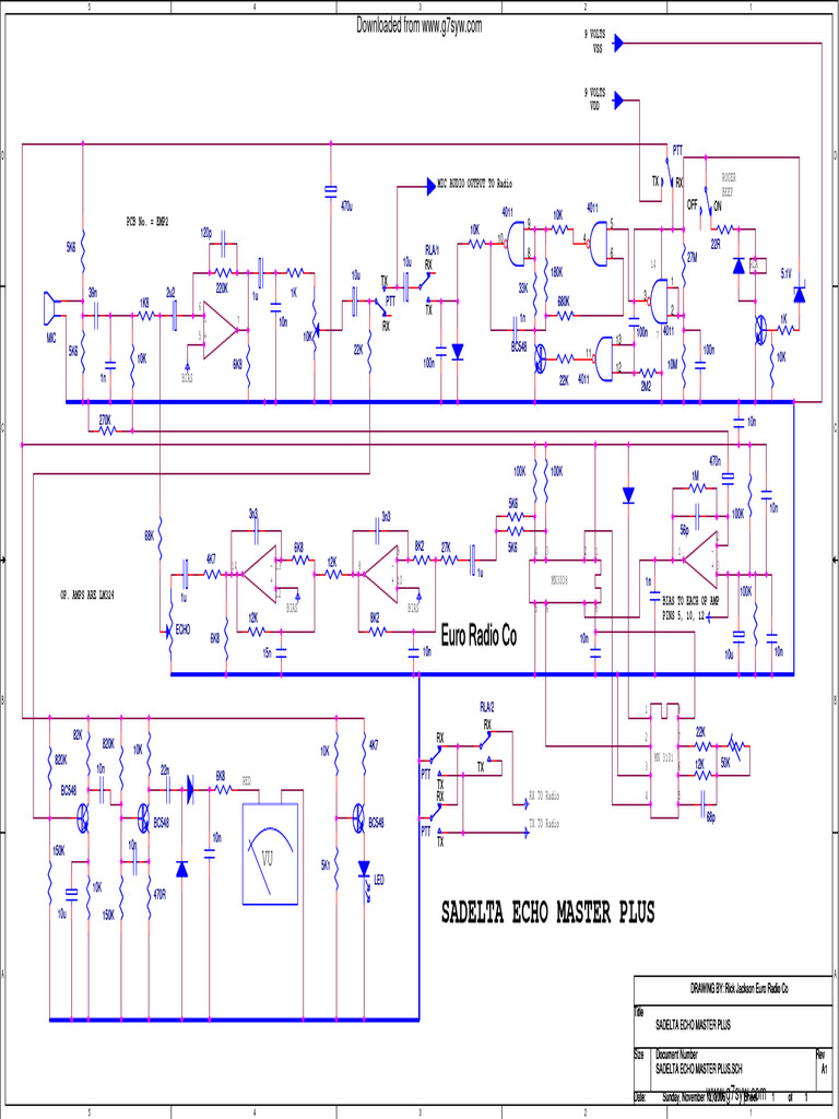 SaDelta Echo Master Plus Schematic | PDF | Electronics | Electrical ...