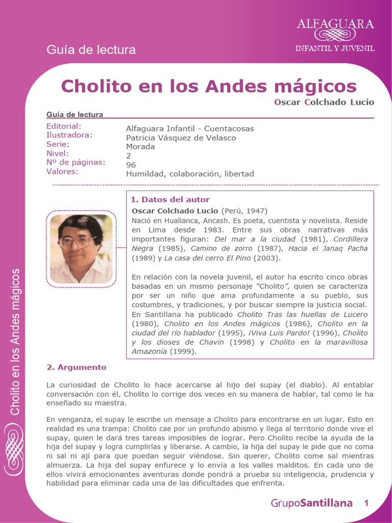 Análisis de "Cholito en los Andes" | PDF