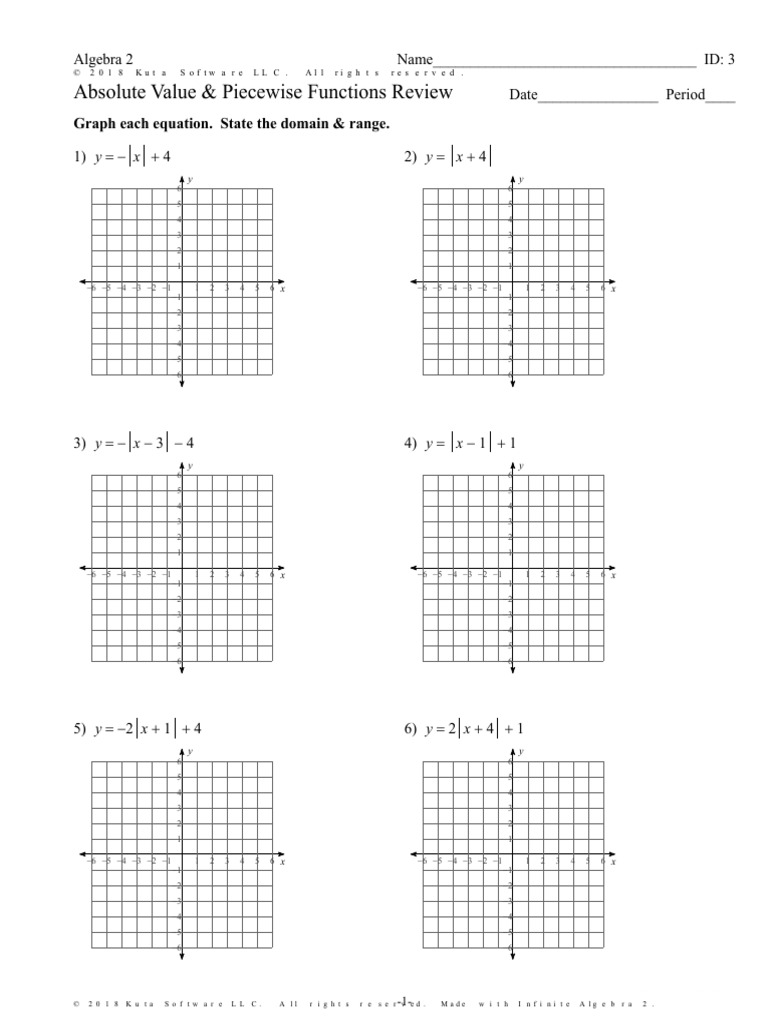 Absolute Value & Piecewise Functions | PDF | Mathematical Objects ...