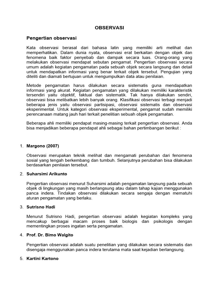 Observasi Dan Majas | PDF | Pengembangan Diri | Sains & Matematika