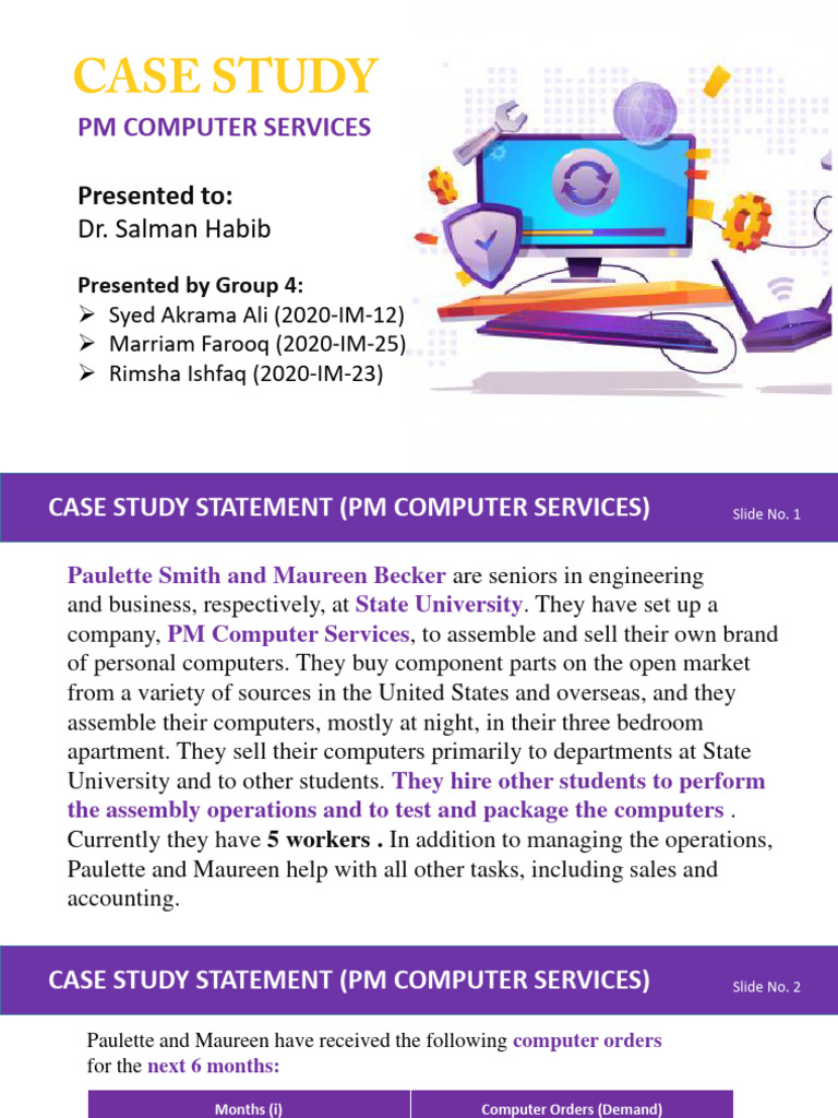 PM Computer Services: Presented To | PDF