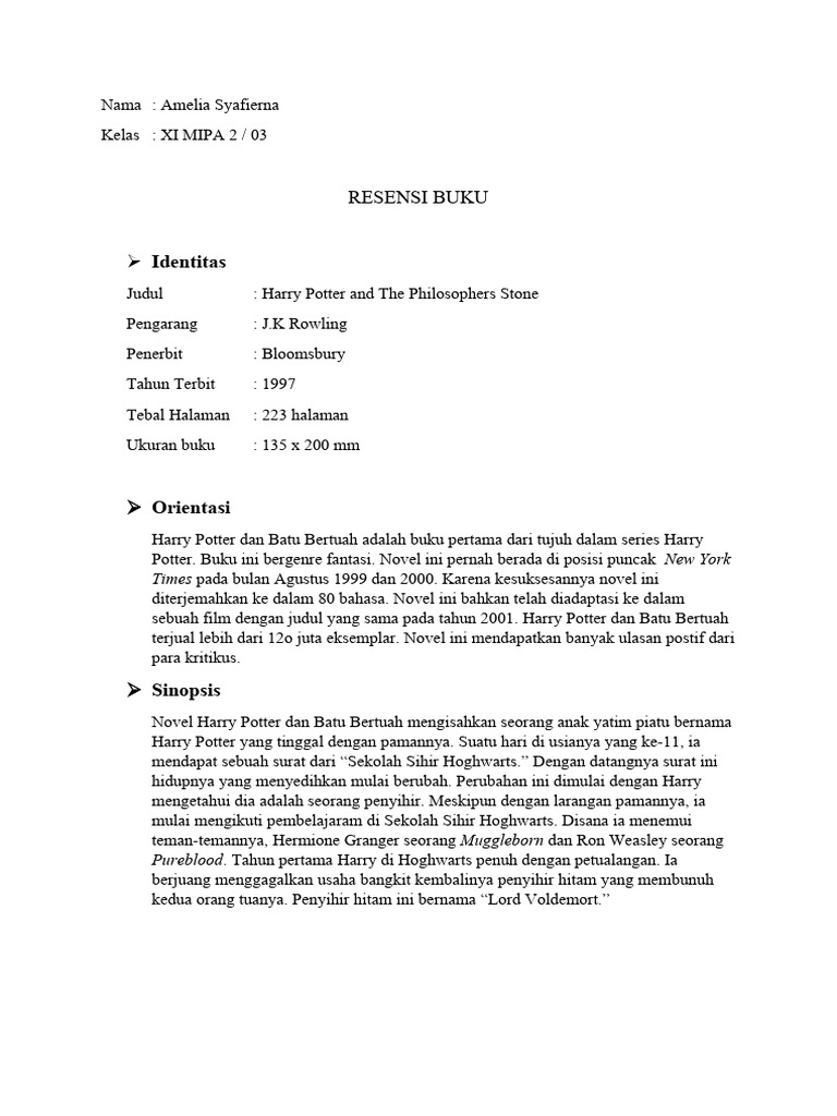 RESENSI | PDF | Fiksi Misteri, Thriller, & Kejahatan