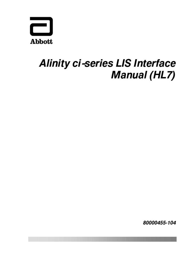 Alinity Ci HL7 | Download Free PDF | Computing