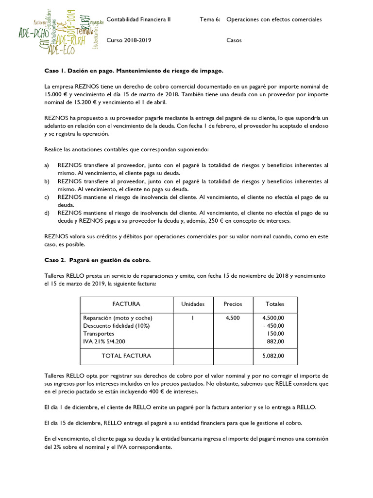 CF2 2018-2019 T6 casos | PDF